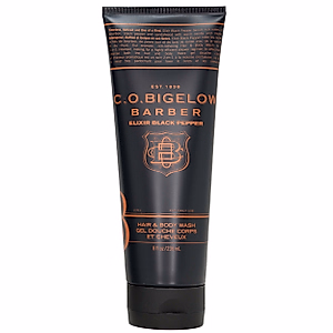 C.O. Bigelow Elixir Black Pepper No. 1609 Bourbon & Sandalwood Moisturizing Shampoo and Body Wash for Men, 8 fl oz