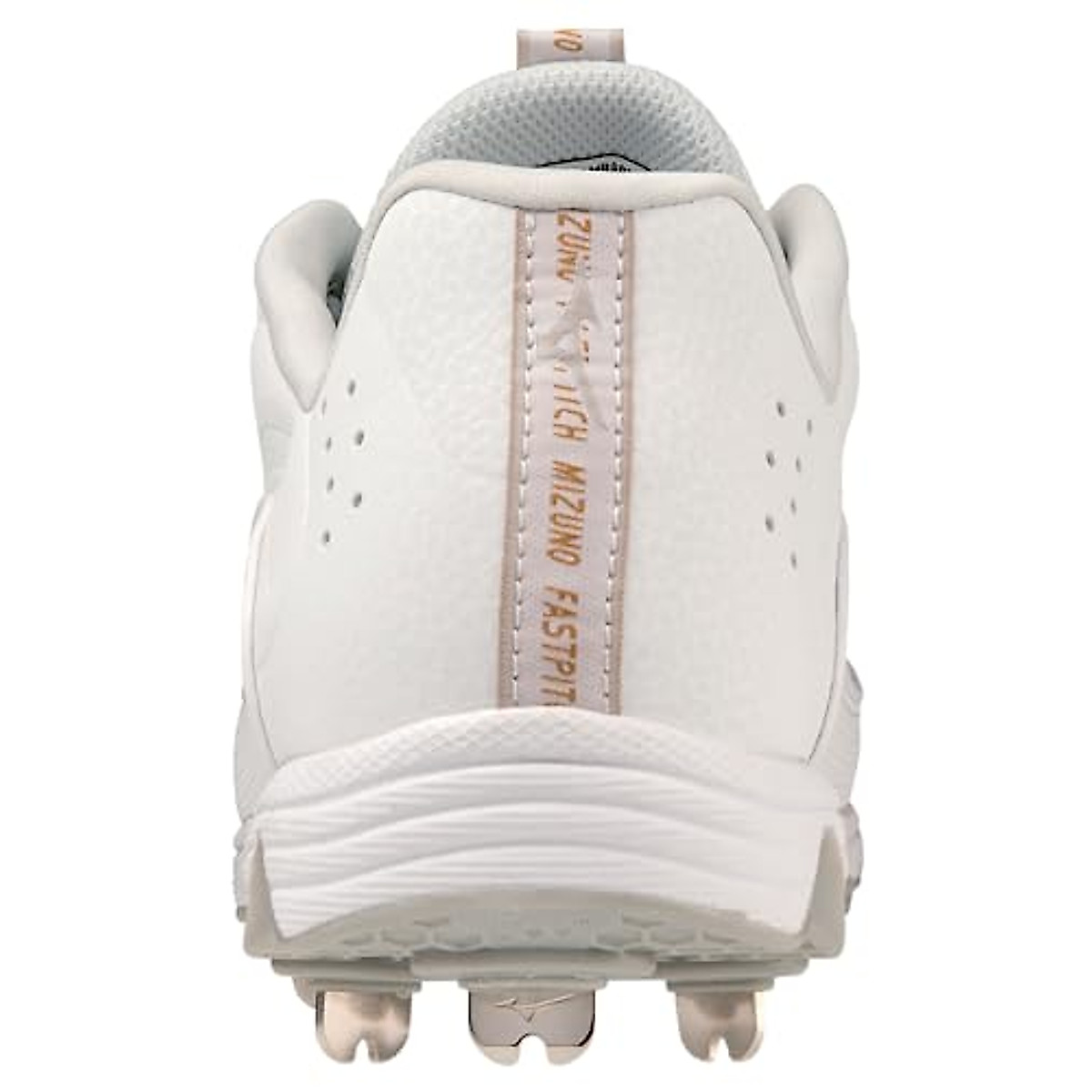Mizuno Women's 9-Spike Swift 8 Low Metal Softball Cleat, White, 11