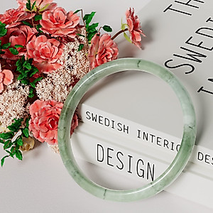 NAHARO Natural Bangle Bracelet for Women,Retro Chinese Style Good luck Bangle for Women with Gift Box(Check the size)