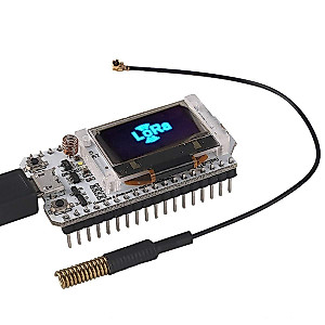 Hailege ESP32 LoRa SX1278 0.96 inch OLED Display Development Board WiFi Bluetooth Dual Core 240MHz CP2102 and 433/470MHz Antenna for Arduino Smart WiFi LoRa 32