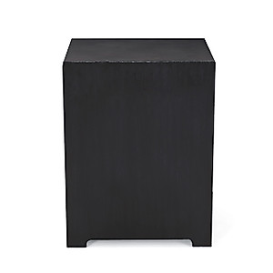 Christopher Knight Home 318047 Wellington Tank Holder, Black + Brushed White