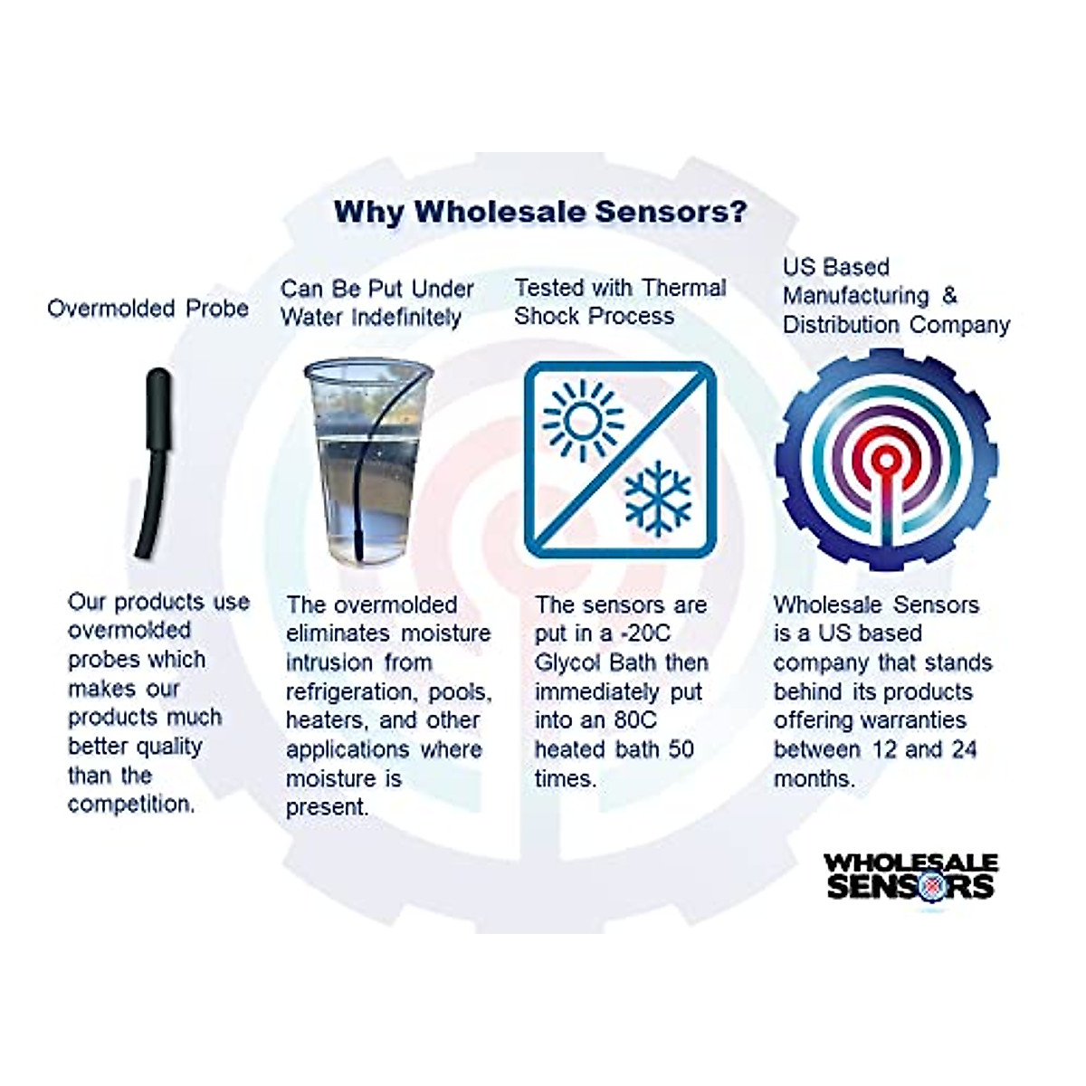 Wholesale Sensors Replacement for FBD 12-2602-0001 Temperature Sensor 24 Month Warranty