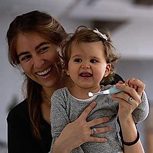 Papablic BabyHandy 2-Stage Baby Sonic Electric Toothbrush for Babies and Toddlers Ages 0-3 Years