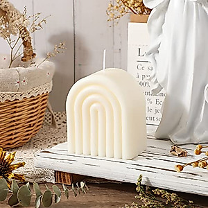 Arch Shaped Candles Aesthetic Candle Arch Trendy Candles Geometric Scented Candle Minimalist Decorative Candles Art Decorative Lavender Soy Wax Candle for Spa Yoga Birthday Gift Home Party Decor