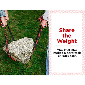 PotLifter - Potted Plant Mover and Essential Lifting Tool For Garden Flower Pots, Planters, Trees, Rocks - Lifts Up to 200 Pounds - A Plant Caddy Alternative, Easily Move Heavy Items Around Your Yard