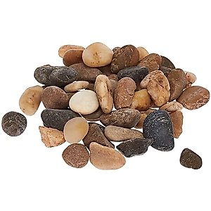 Mini Assorted Garden Beach Stone Rocks Pebbles Aquarium Lake Collection for Outdoor & Indoor Home Garden Decoration, Arts & Crafts Projects, Party Favors, Invitation (1 Pound Bag)