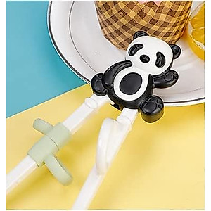 Kids Chopsticks Set - Childlike, Cute, and Easy-to-Use Beginner Chopsticks - Ideal for Children's Cutlery and Learning Utensils - Encourage Fine Motor Skills and Healthy Eating Habits, Panda