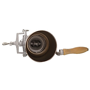 Hand Crank Grain Mill, Hand Cranking Operation Grain Grinder Table Clamp Manual Corn Grain Grinder Cast Iron Mill Grinder for Grinding Nut Spice Wheat Coffee Home Kitchen Commercial Use,Silver