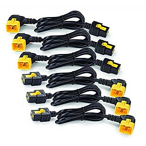APC AP8706S-NA Power Cord Kit (6 ea) , Locking, C13 to C14, 1.8m, North America - 10 A Current Rating - Black