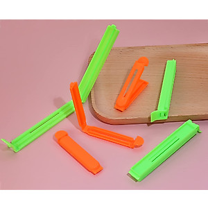 PENTA ANGEL Bag Sealing Clips 20Pcs Reusable Colorful Plastic Chip Clips Bread Bag Clamp for Home Kitchen Food Snack Packages Storage (20)