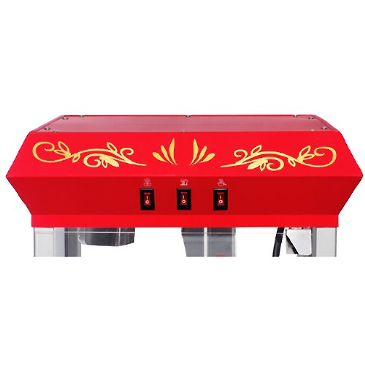 6100 Great Northern Popcorn Red Countertop Foundation Popcorn Popper Machine, 8 Ounce