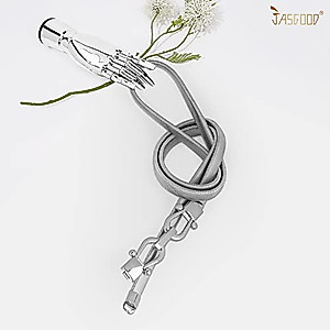 JASGOOD Skinny Metal Waist Belt for Dress Fashion Silver Waistband Elastic Metal Chain Belt, B-Silver, Fit Waist 35”-39”