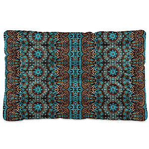 Coikll Bohemian Pattern Pet Bed Pad Soft Dog Bed Mat with Anti-Slip Bottom, Machine Washable Crate Pad Mattress for Dog Sleeping- 24 * 18inches