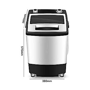 ZLXDP Small Mini Washing Machine Home Double Barrel Semi-Automatic Portable with Dehydration Spin Dry Washer Household Appliances