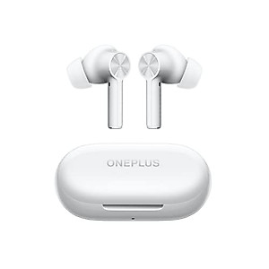 OnePlus Buds Z2 True Wireless Earbud Headphones-Touch Control with Charging Case,Active Noise Cancellation,IP55 Waterproof Stereo Earphones for Home,Sport, Pearl White