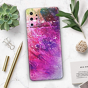 DesignSkinz Abstract Neon Paint Explosion Protective Vinyl Decal Wrap Skin Cover Compatible with The Samsung Galaxy S20 (Screen Trim & Back Glass Skin)