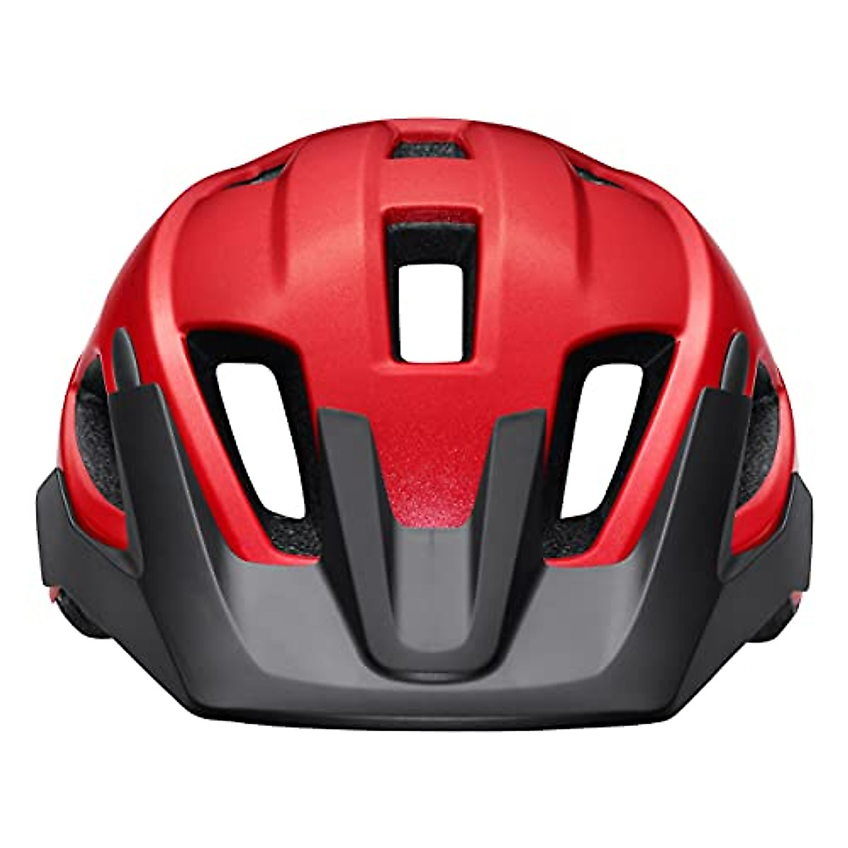 Schwinn Yahara ERT Bike Helmet for Youth Boys and Girls, Ages 8 to 14, Can Fit Head Circumference 54-58 cm, 14 Vents, Removable Visor, Adjustable Fit, Medium Red