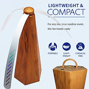 Molpafe Table Fans, Portable and Soundless, USB or Batteries Powered, With Soft Fan's Blades, Keeps Your Food Clean, Suitable for Home, Patio, Restaurant, BBQ and Picnic (2 Pack)-004