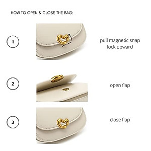 Scarleton Crossbody Bags for Women, Minimalist Purses for Women, Glossy Shoulder Bag Purse, Satchel Bags for Women, H210902 - White