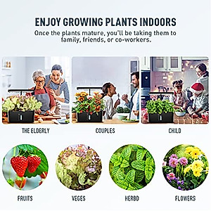 Ahopegarden Indoor Garden Hydroponic Growing System with Seed Pod Kit