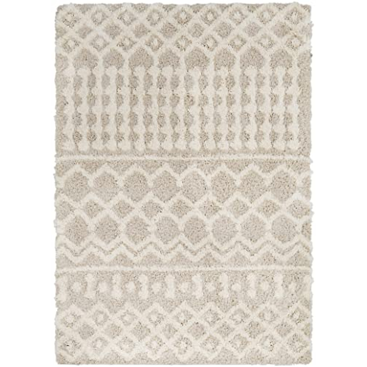 Artistic Weavers Hapsburg Moroccan Shag Area Rug, 6'7" x 9'6", Beige