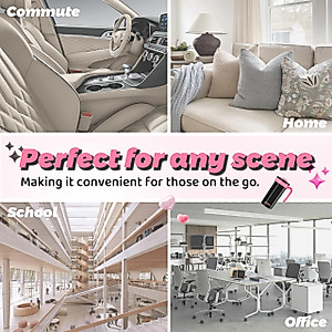 winiwo 20 oz Tumbler with Handle, Easy to Hold, Travel Coffee Mug with Screw Lid, Spill-proof, Insulated Cups, Built-in Up Down Flip, Fit Most Car Cup Holders, Commute, School, Home, Office