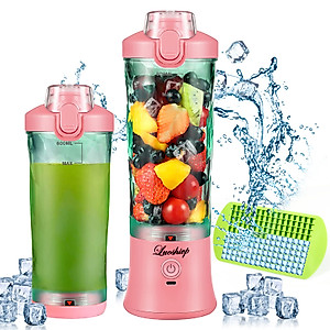 Portable Blender,22 Oz Mini Blender for Shakes and Smoothies,Personal Blender with Rechargeable USB,Fruit,Smoothie,Baby Food Mixing Machine Blender With 6 Blades,for Home,Kitchen,Travel,Sports