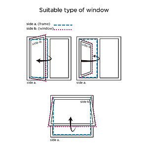 ANYAIR Universal Window Seal for Portable Air Conditioners, Casement Windows Only, Easy to Install, 118 inches x 16 inches