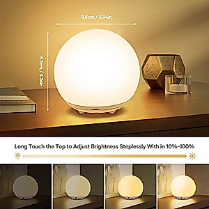 Night Light for Kids, USB Rechargeable Beside Lamp with Dimmable,Warm Light,7 Colors Changing,Touch Control, 0.5/1hour Timer for Nursery, Baby,Bedroom,Camping,Gift