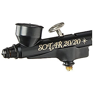 Badger Air-Brush Co. Sotar 2020-2F Large Gravity Feed Fine Airbrush, Black