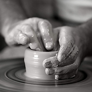 City to Cottage Handmade Teal Blue And White Pottery Polka Dot Glazed 7.3inch/18.5cm, 14oz/400ml Salad, Pasta, Fruit, Cereal, Soup Bowl | Unique Ceramic Dinnerware, Housewarming Gift