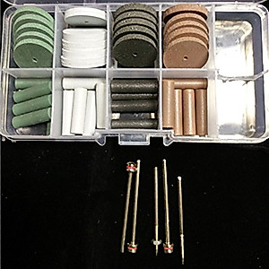 NEW 1 set Dental Silicone Rubber Polishing Grinding Wheels Burs Coarse Fine Ultra Fine 5 Shank Mandrel 2.35mm