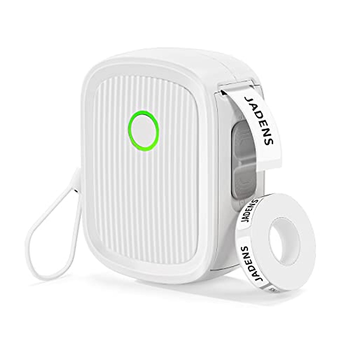 JADENS Label Maker Machine with Tape, Mini Bluetooth Label Printer, Thermal Labeler, Multiple Templates Available for Smartphone, Easy to Use for Office Home Organization USB Rechargeable