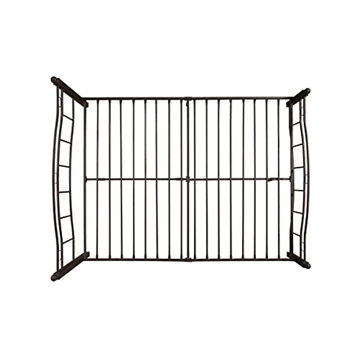 Voohek Metal King Size Bed Frame with Headboard and Footboard,Storage Space Under The Frame,No Box Spring Needed,Noise Free,Black