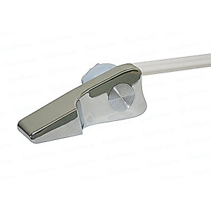 Universal Plastic Toilet Tank Flush Lever, Chrome Finish Handle, Fits Most Toilets