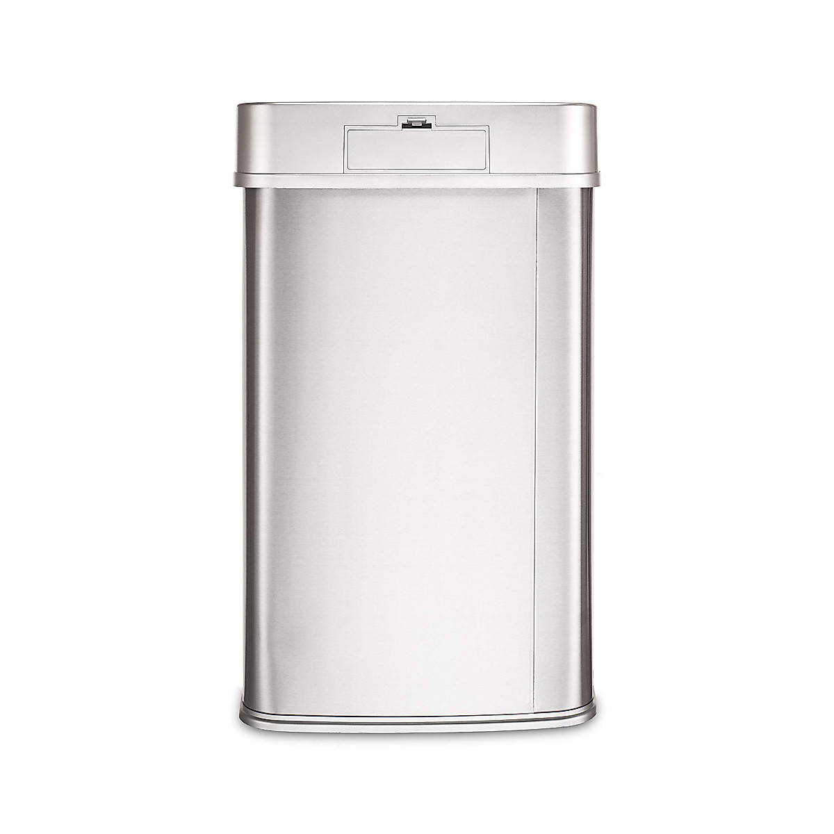 NINESTARS DZT-50-28SL Original Touchless Automatic Motion Sensor Trach Can, 13 Gal SL, Silver Trim