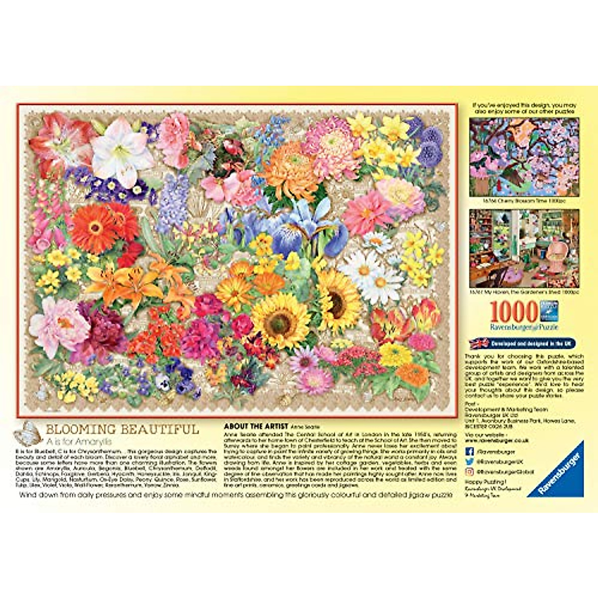 Ravensburger 16762 Blooming Beautiful 1000 Piece Jigsaw Puzzle for Adults & for Kids Age 12 and Up