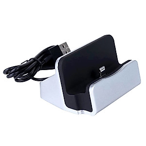 iPhone 7 Charger Dock Station, Yeworth Lightning Charger Dock, Desktop Charging Dock Station Cradle Compatible iPhone 7 / 7 Plus iPhone 6 / 6 Plus iPhone 5 / 5S / 5C and iPod Touch 5 Compact