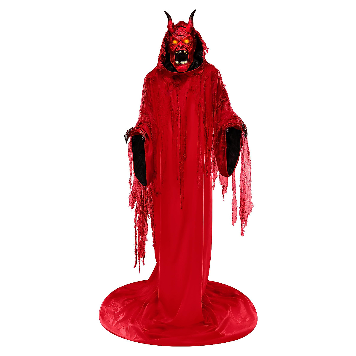 Spirit Halloween 4.9 Ft Hell Spawn Animatronic | Animated Decoration | Body Extends | Light Up LED Eyes | Speaks Phrases