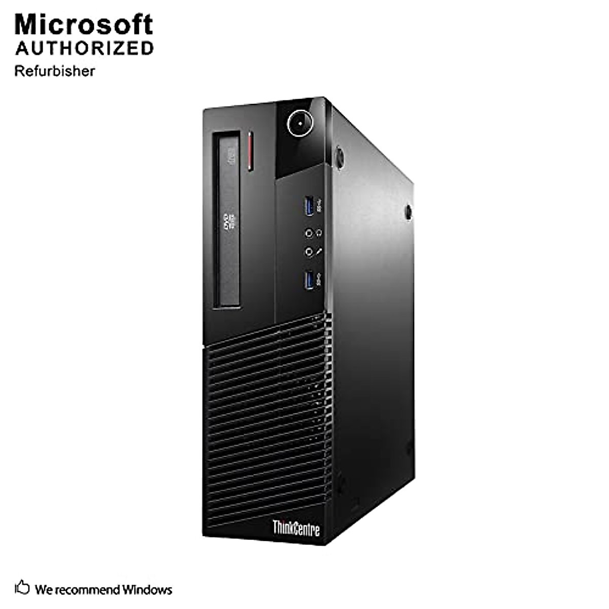 Lenovo ThinkCentre M83 Small Form Business High Performance Desktop Computer(Intel Core I5-4570 3.2G,16G RAM DDR3,240G SSD+500GB HDD,DVD,WiFi, Windows 10 Professional) (Renewed)