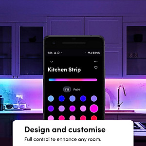 LIFX Lightstrip Color Zones, Wi-Fi Smart LED Light Strip, Full Color with Polychrome Technology™, No Bridge Required, Works with Alexa, Hey Google, HomeKit and Siri, 80" Kit