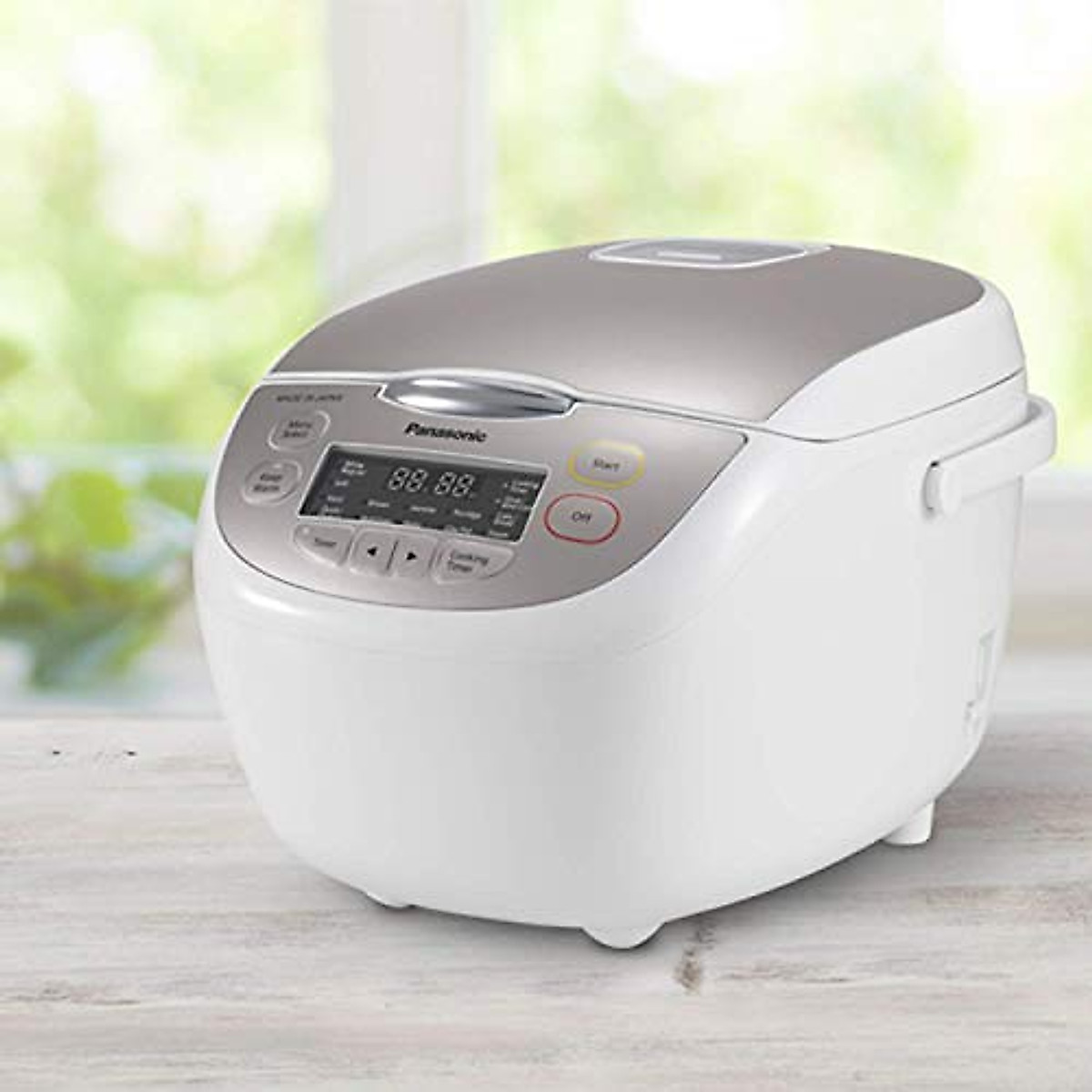 Panasonic SRJMY188 10 Cup Electronic Rice Cooker/Warmer, Champagne Gold