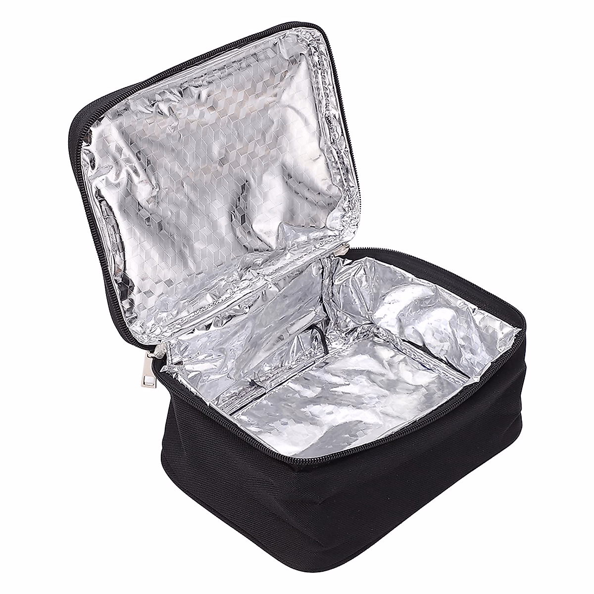 Mini Portable Oven, Waterproof Car Food Warmer, Aluminum Film Liner Electric Lunch Box with USB Plug and 2 Heating Methods, for Work
