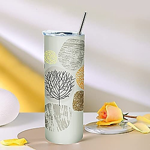 ZONEGRACE 4 pack Sublimation Tumblers 20 oz Skinny,Double wall stainless Steel slim Insulated Tumbler With Lid, sublimation tumbler cups blank white with silicone bottom