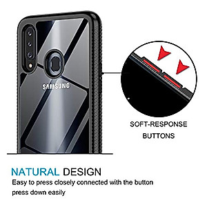LeYi for Samsung Galaxy S10 Plus Case, Black/Clear