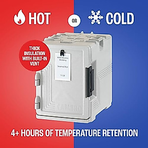 CAMBRO Insulated Food Pan Carrier - Hotbox for Catering & Transport - UPCS400 Series (Speckled Gray)