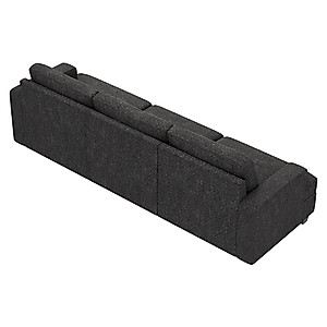 Nolany Modular Sofa Couch Upholstered Fabric Oversized 3 Seat Couch Sofa for Living Room, Dark Grey