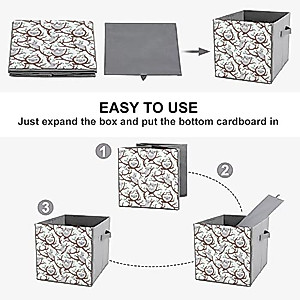 Funny Cartoon Koalas Large Cubes Storage Bins Collapsible Canvas Storage Box Closet Organizers for Shelves