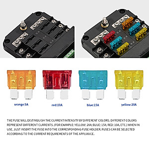 12V Fuse Block Fuse and Relay Box Kit With ACC Interface for Automotive Car Truck Marine Boat