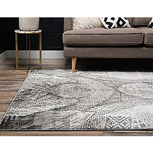 Rugs.com Monte Carlo Collection Rug – 5' x 8' Dark Gray Medium Rug Perfect for Living Rooms, Large Dining Rooms, Open Floorplans